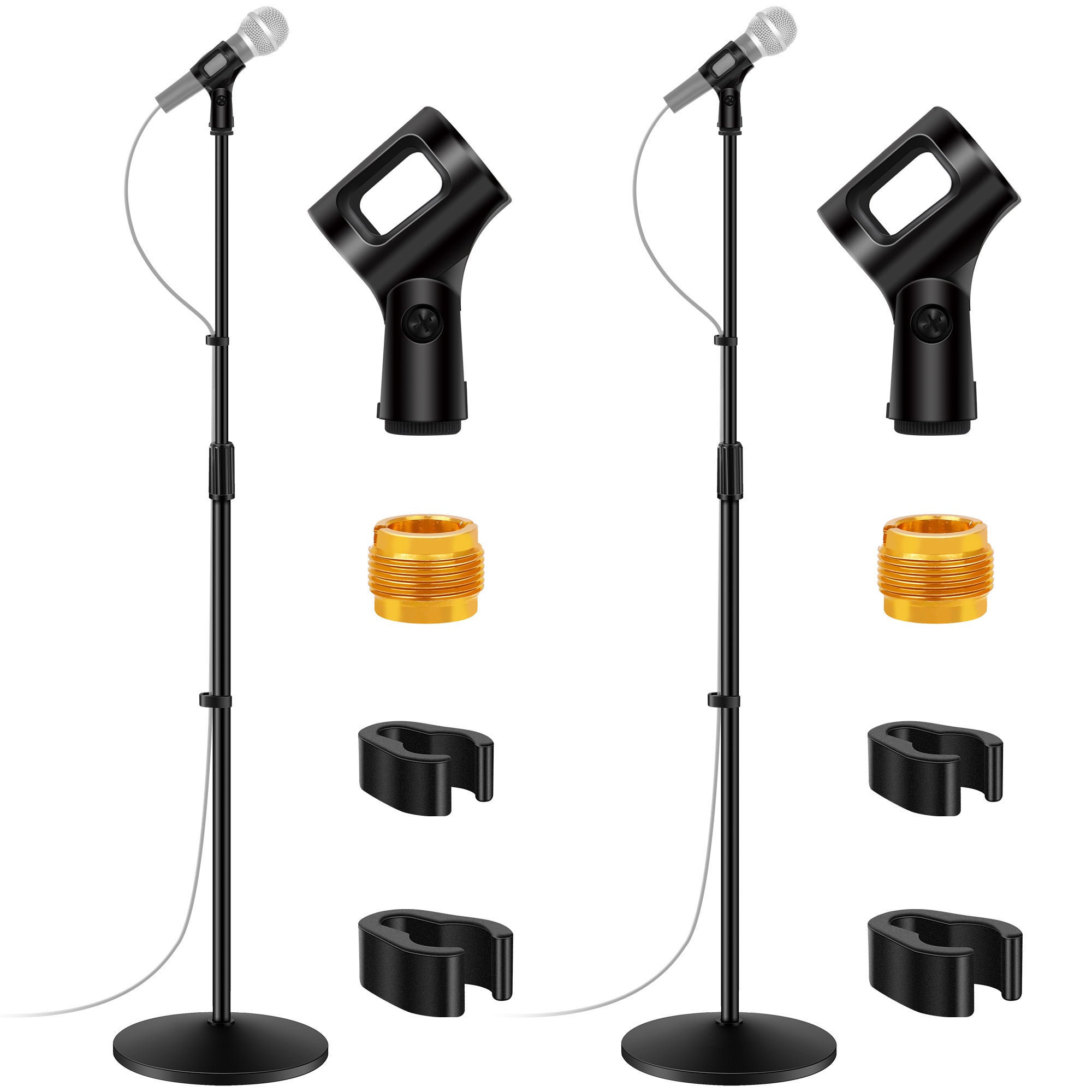 InnoGear Mic Stand, 2 Pack Microphone Stand Floor Detachable Boom Mic