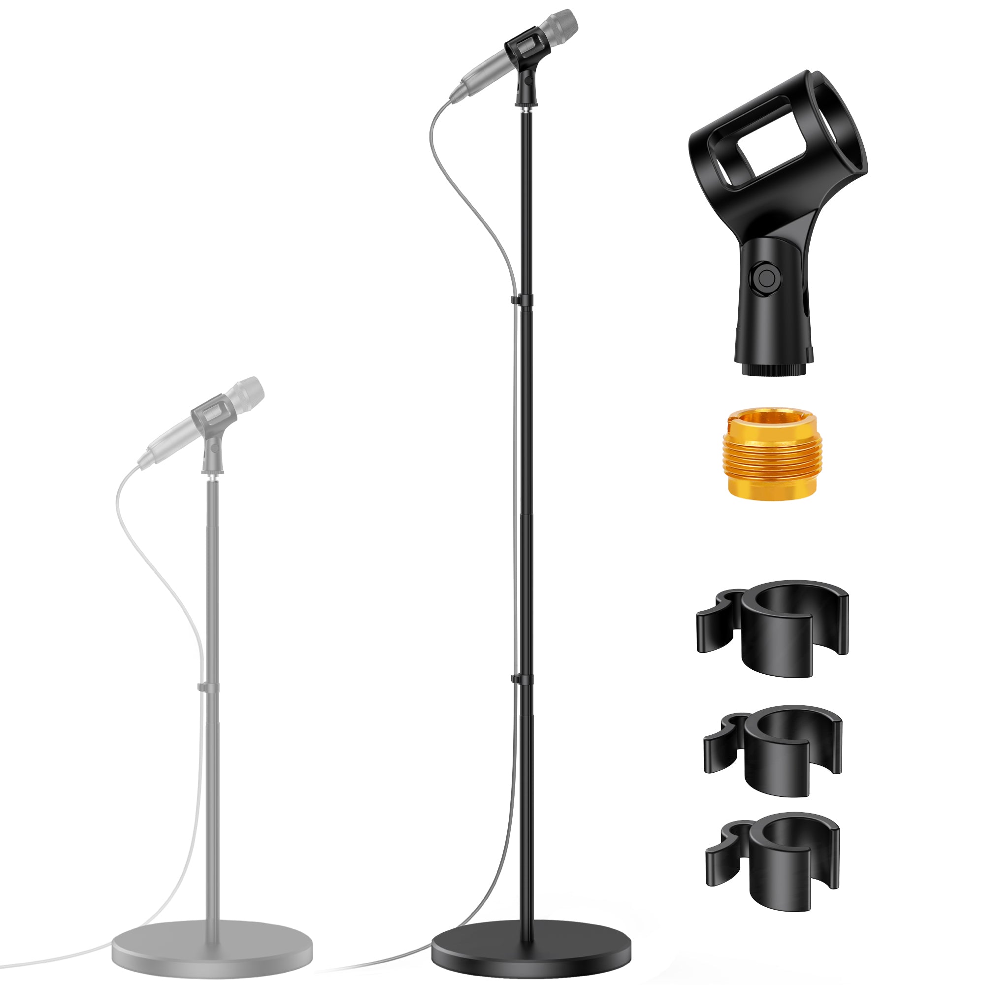 InnoGear Telescopic Mic Stand, Height Adjustable from 22" to 68" Micro
