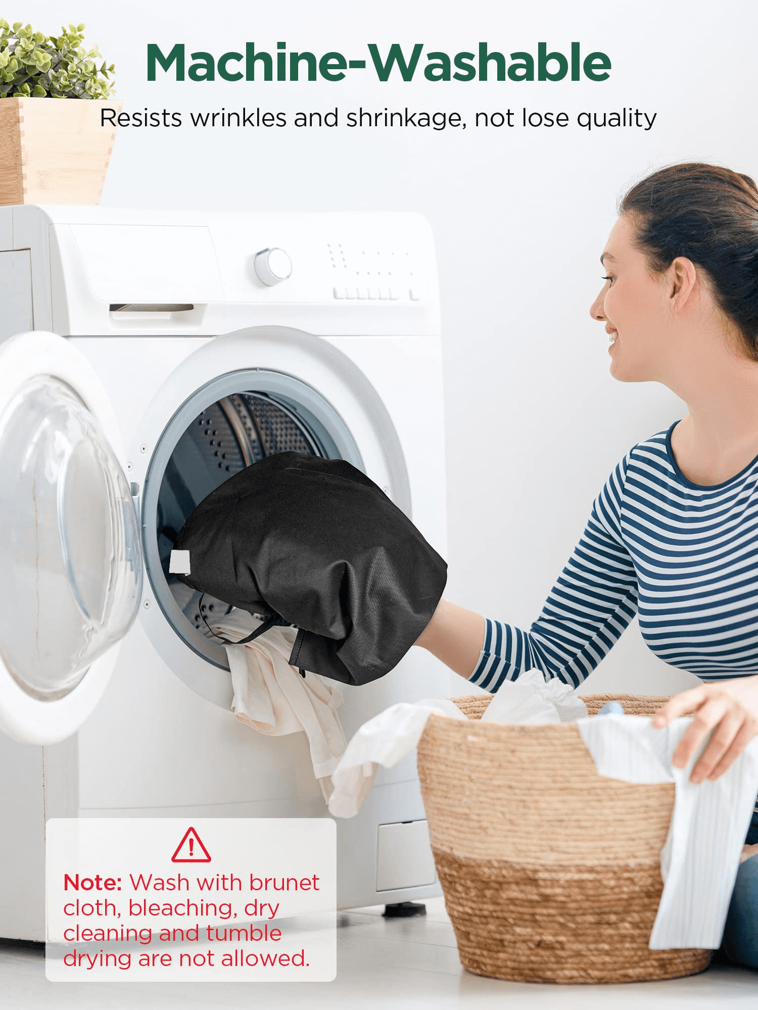 InnoGear 6 Packs Waist Apron, Black Waiter Waitress Aprons with 3 Pock