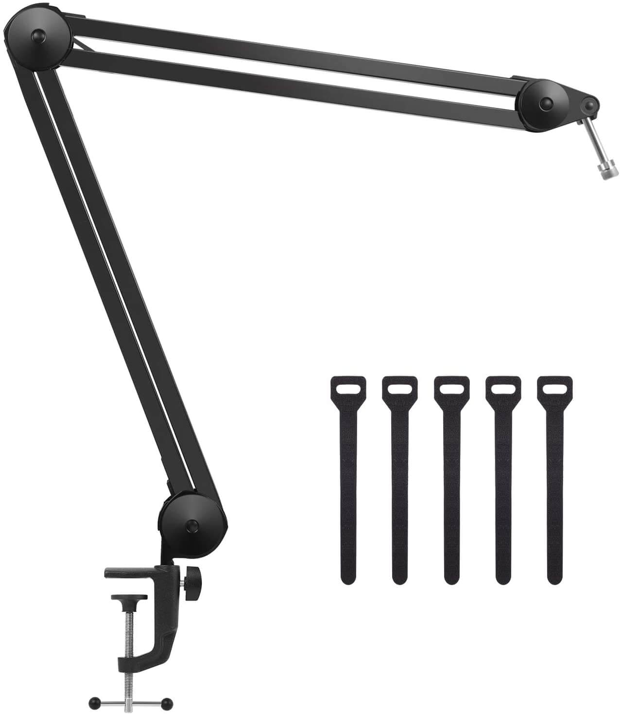InnoGear Large Microphone Boom Arm Mic Stand Adjustable Clip Studio Su